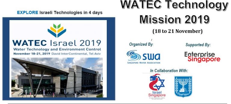 WATEC 2019 Technology Mission:: SWA – Singapore Water Association