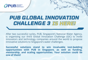 PUB Global Innovation Challenge (GIC) 3 is Here:: SWA – Singapore Water ...